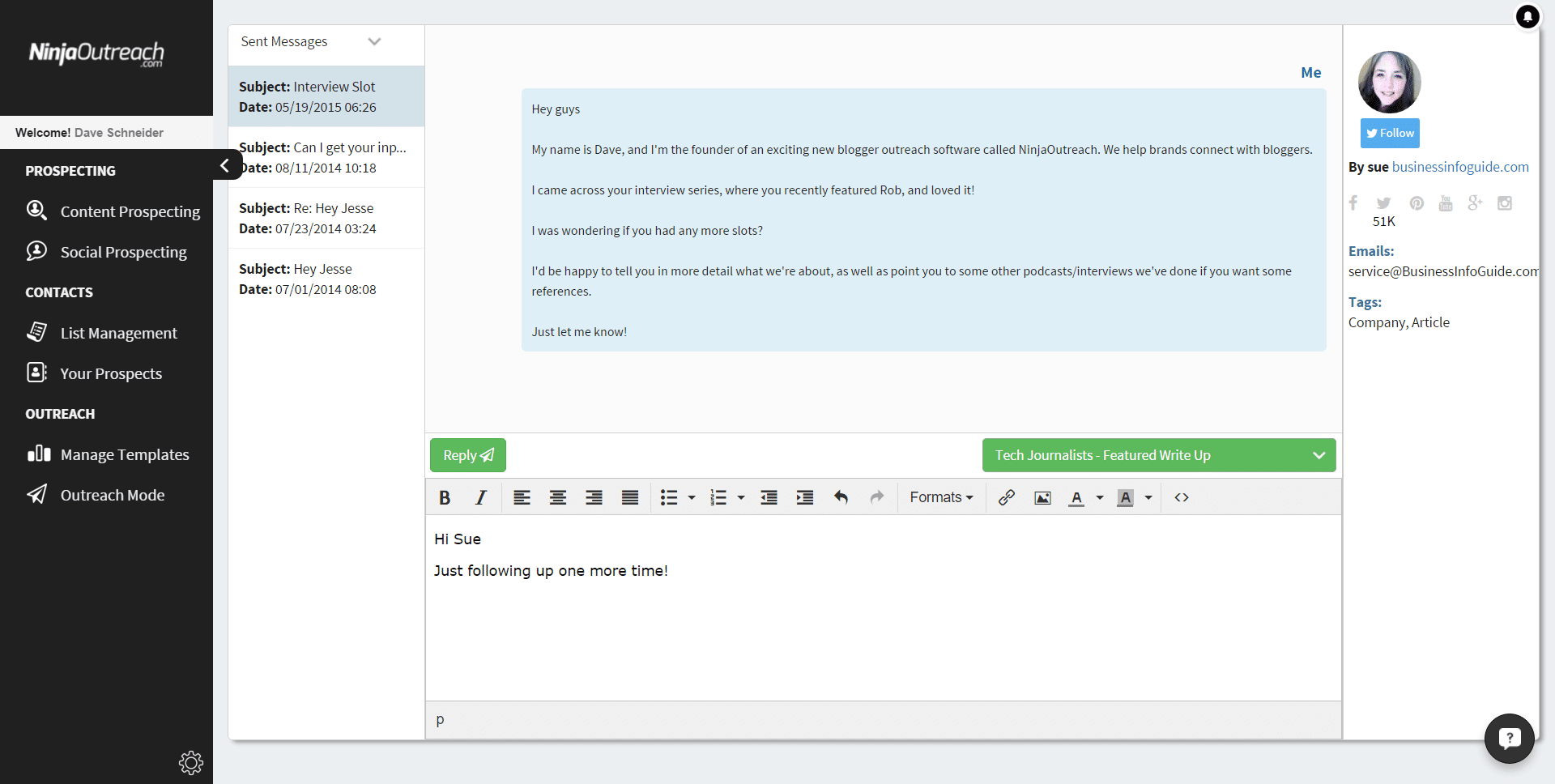 Inbox Mode - A New Way To Manage Your Outreach Campaigns | Ninja Outreach